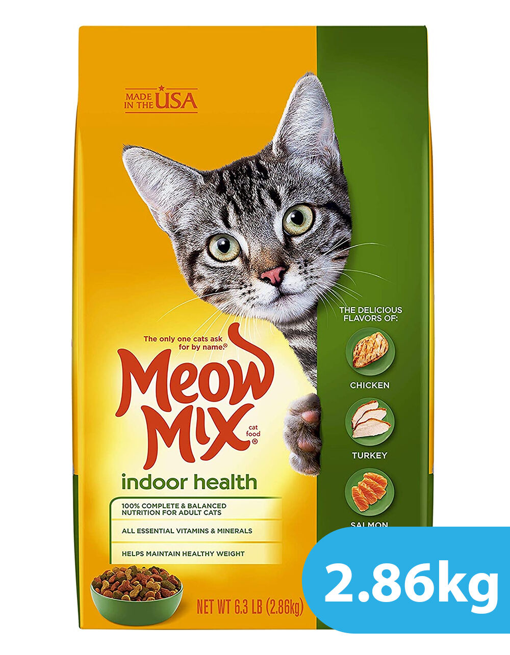 Meow Mix Indoor Health 2.86kg, Cats Product Kuwait – Petsmarket